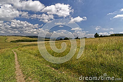A Curvy And Sloping Green Grassland Royalty-Free Stock Photography ...