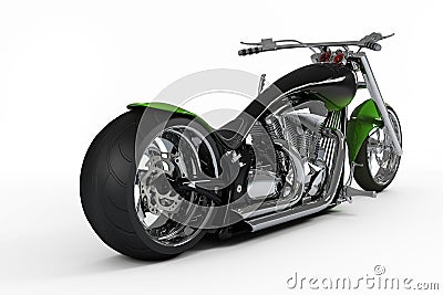 Custom Bike Rear View Editorial Image - Image: 3842275
