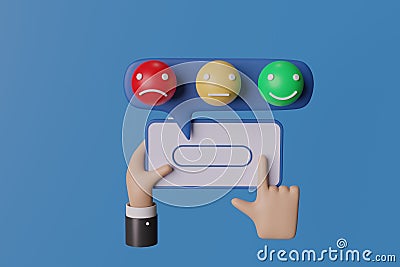 Customer Satisfaction Survey And Questionnaire Concept. Feedback ...