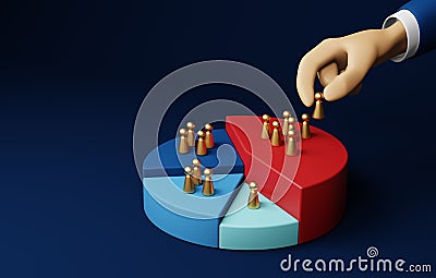 Customer Segmentation Analysis Targeting Strategies With Pie Chart 3D ...