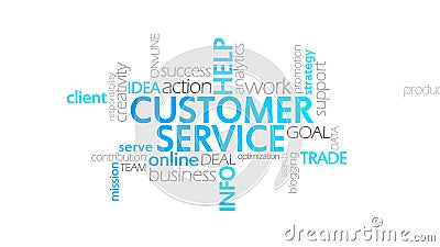 Customer Service, Animated Typography Stock Footage - Video of ...