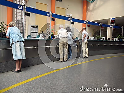 Customer Service Windows Royalty Free Stock Image - Image: 2704196