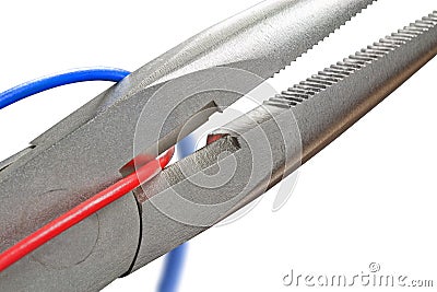 Cut The Blue Wire Or Red Wire? Royalty Free Stock Photography - Image ...