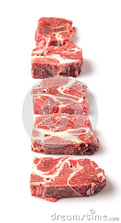 Cut Frozen Beef Meat Chunk IX Royalty-Free Stock Photography ...