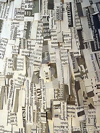 Cut Newspaper Pattern Royalty Free Stock Image - Image: 35754126