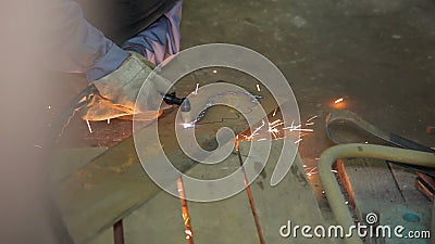 Cut Pieces of Metal stock footage. Video of manual, steel - 65960920