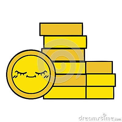 Cute Cartoon Coins Vector Illustration | CartoonDealer.com #147606502