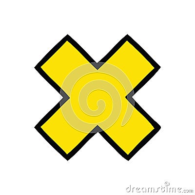 Cute Cartoon Multiplication Symbol | CartoonDealer.com #149279743