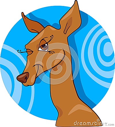 Cute Doe Or Roe Cartoon Character Vector Illustration | CartoonDealer ...