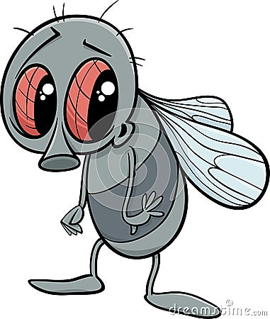 Cute Fly Cartoon Illustration Stock Vector - Image: 50377904