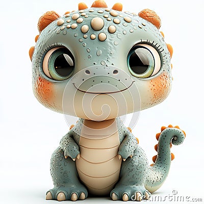 Cute Happy Hydra Isolated On White Background, Cartoon Character ...