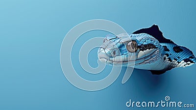 Cute Mamba Peeking Through A Hole Royalty-Free Stock Image ...