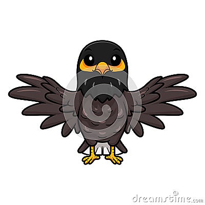 Cute Myna Bird Cartoon Flying | CartoonDealer.com #286591301
