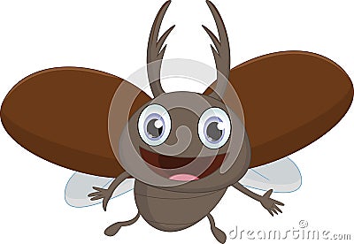 Cute Stag Beetle Cartoon Stock Vector - Image: 73146883
