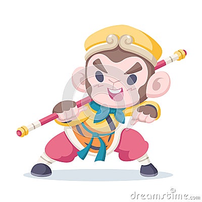 Sun Wukong Cartoon Illustration | CartoonDealer.com #221045787