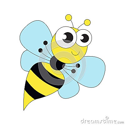 Cute Wasp Cartoon. | CartoonDealer.com #89860801