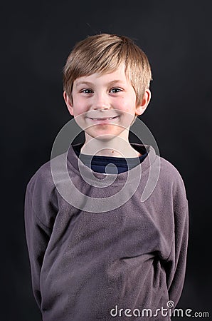 Cute Young Eight Year Old Boy Royalty Free Stock Photography - Image ...