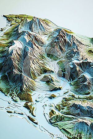 A Cutting-edge 3D Environmental GIS Map Highlighting Wildlife Corridors ...