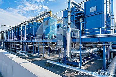 Modern Desalination Plant Exterior Stock Image | CartoonDealer.com ...