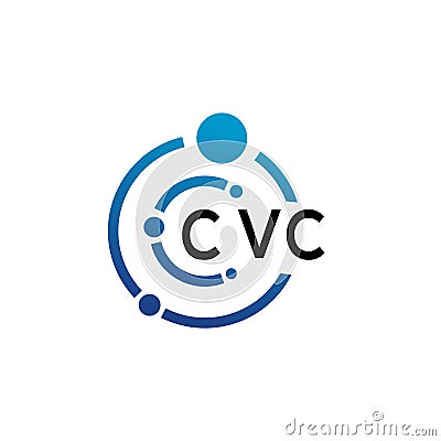 CVC Letter Logo Design On White Background. CVC Creative Initials ...