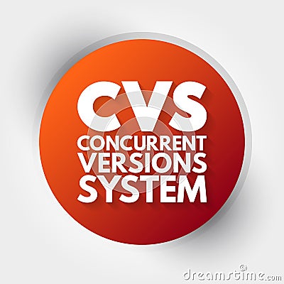 CVS - Concurrent Versions System Acronym, Technology Concept Background ...