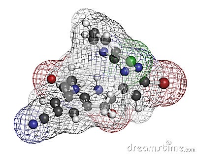 Cyantraniliprole Insecticide Molecule (ryanoid Class). 3D Rendering ...