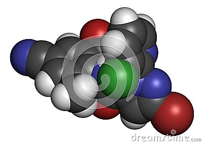 Cyantraniliprole Insecticide Molecule (ryanoid Class). 3D Rendering ...