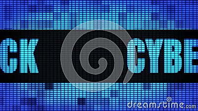 Cyber Attack Front Text Scrolling Led Wall Pannel Display Sign Board ...