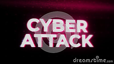 Cyber Attack Warning Alert Error Message Flashing on Screen, Computer ...
