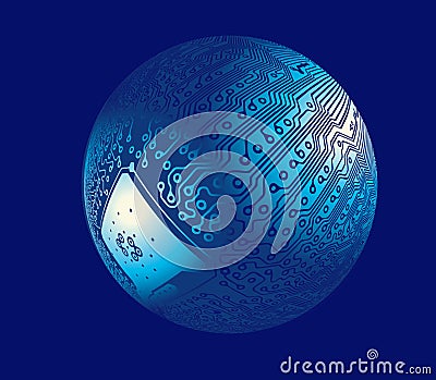 Cyber Ball Royalty Free Stock Photo - Image: 4420475