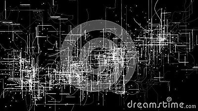 Cyber Circuit Grid Animation Motion Graphics Stock Footage - Video of ...
