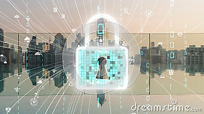 Cyber Security and Alteration Data Protection on Digital Platform Stock ...