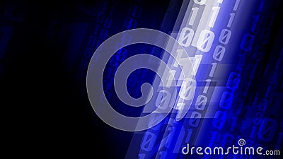 Cyber Security In Binary Code Rectangles Protecting Digital ...