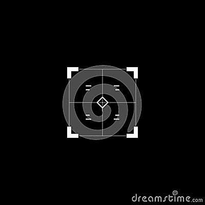 Cyberpunk Futuristic Military GUI Rectangle Reticle , Aim, Sight, HUD ...