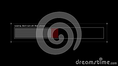 Cyberpunk Style Loading Bar Animation with Glitches, Digital ...