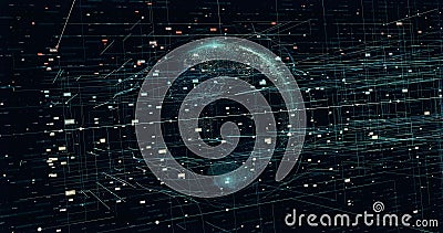 Digital Space World 3d Data Earth Background Stock Video - Video of ...