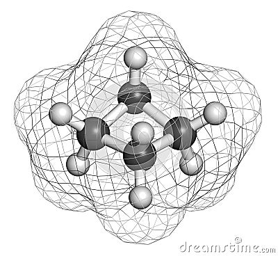 Cyclobutane Cyclic Alkane Cycloalkane Molecule. Stock Photo ...
