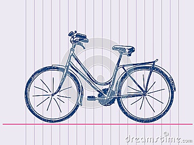 Cykel Tecknad Hand Vektor Illustrationer - Bild: 41287761