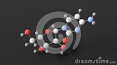 Cytarabine Molecule, Molecular Structure, Antineoplastic Agents, Ball ...