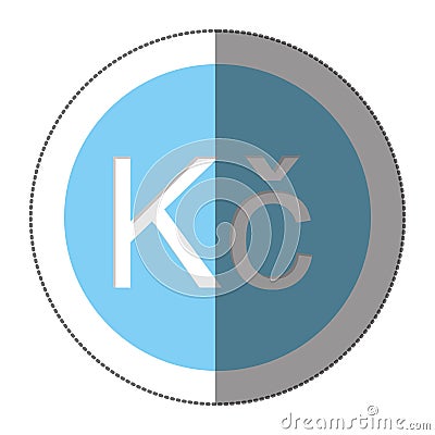Czech Crown Currency Symbol Icon Royalty-Free Illustration ...