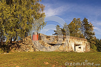 Czechoslovak Second World War Fortifications At The Border Pillbox Fort ...
