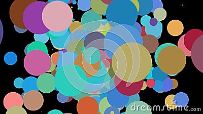 2d Abstract Color Circle for Flyer Design Stock Video - Video of ...