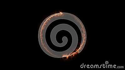 Ring of fire animation stock video. Video of glow, abstract - 195535857