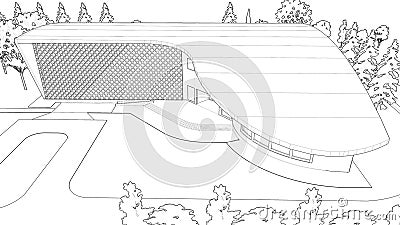 3D Looped Animation of Building Project Stock Video - Video of layout ...