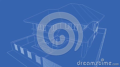 3D Looped Animation of Building Project Stock Footage - Video of office ...