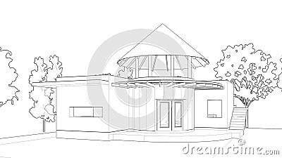 3D Looped Animation of Building Project Stock Video - Video of business ...