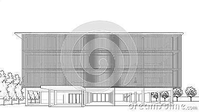 3D Looped Animation of Building Project Stock Video - Video of draw ...