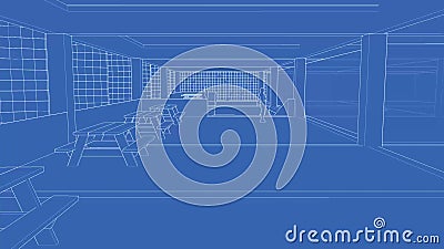 3D Looped Animation of Building Project Stock Video - Video of design ...