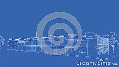 3D Looped Animation of Building Project Stock Video - Video of ...