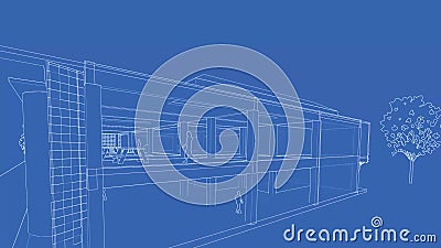 3D Looped Animation of Building Project Stock Footage - Video of office ...